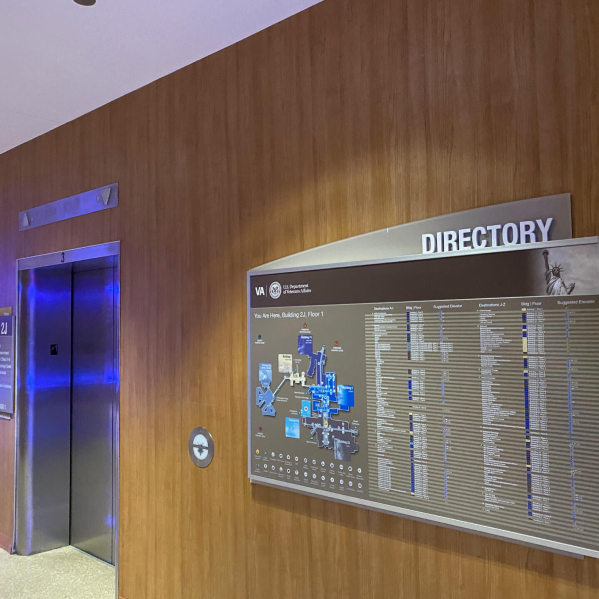SAAarchitects - VA Dallas Wayfinding